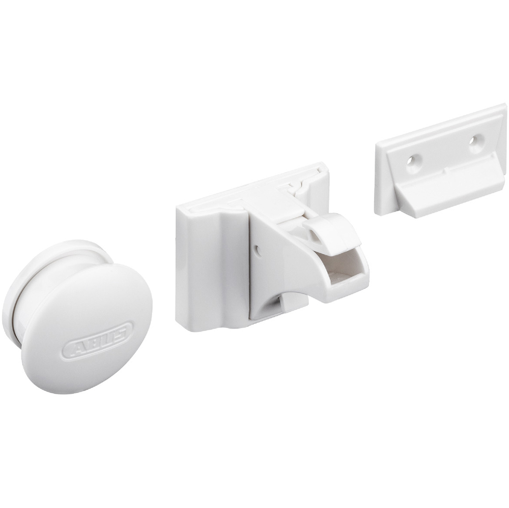 Набір прихованих дверних магнітних замків із ключем білий пластик ...