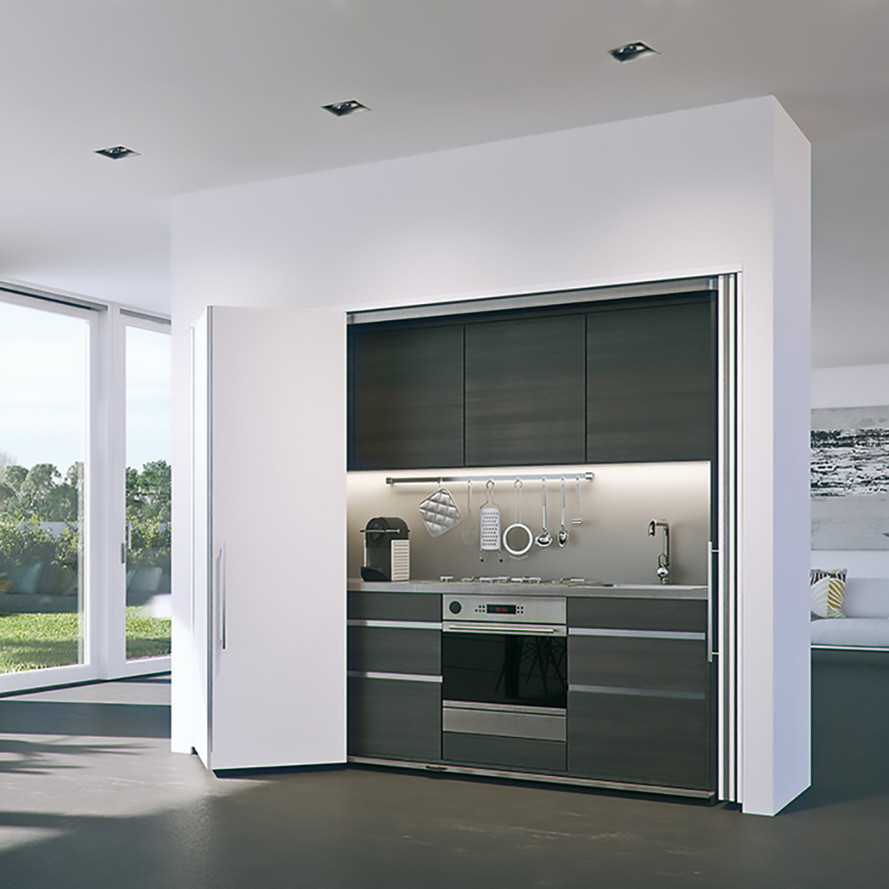 Комплект фурнитуры для поворотно-выдвижных дверей Hawa Folding Concepta 25 правый, ширина 1420 ...