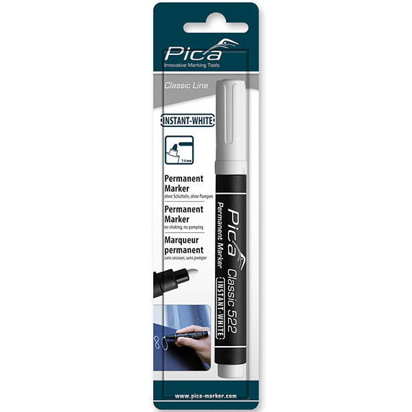 Маркер перманентный Pica Classic Instant White белый купить в Украине ...